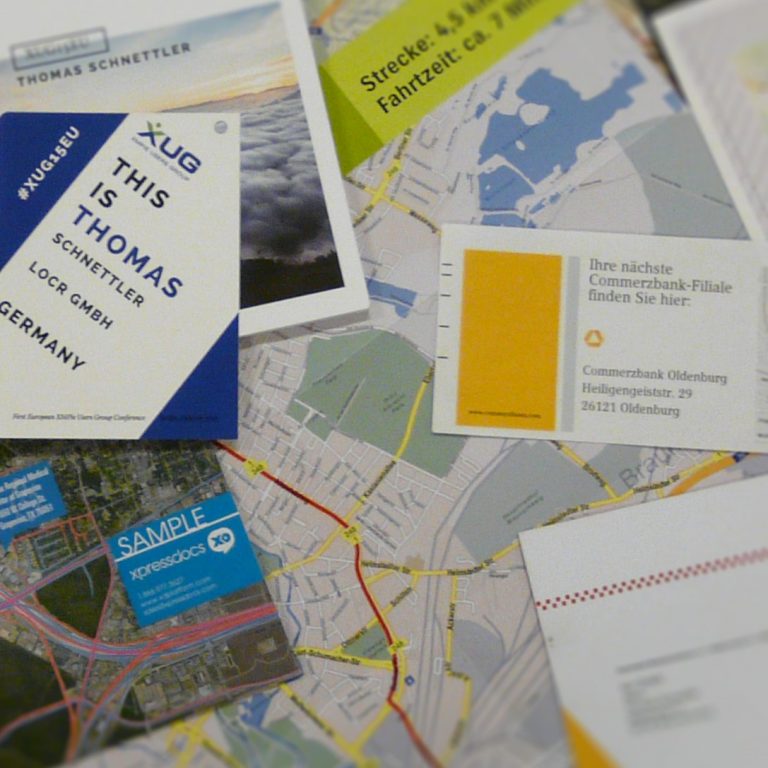 Personalized maps for Print and Crossmedia